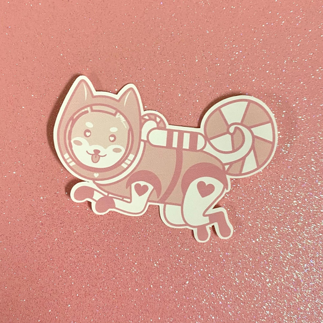Space Astronaut Gojira Shiba Inu Dog Sticker - Etsy