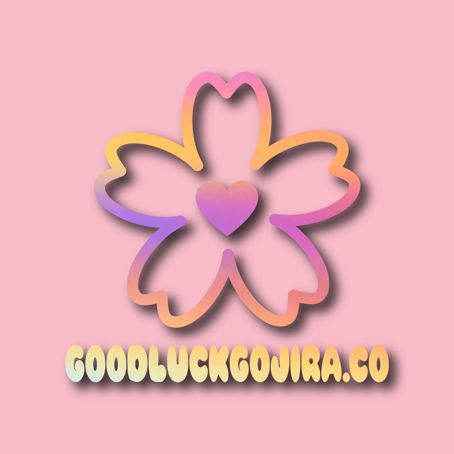 Sakura Heart Vinyl Car Decal - Etsy