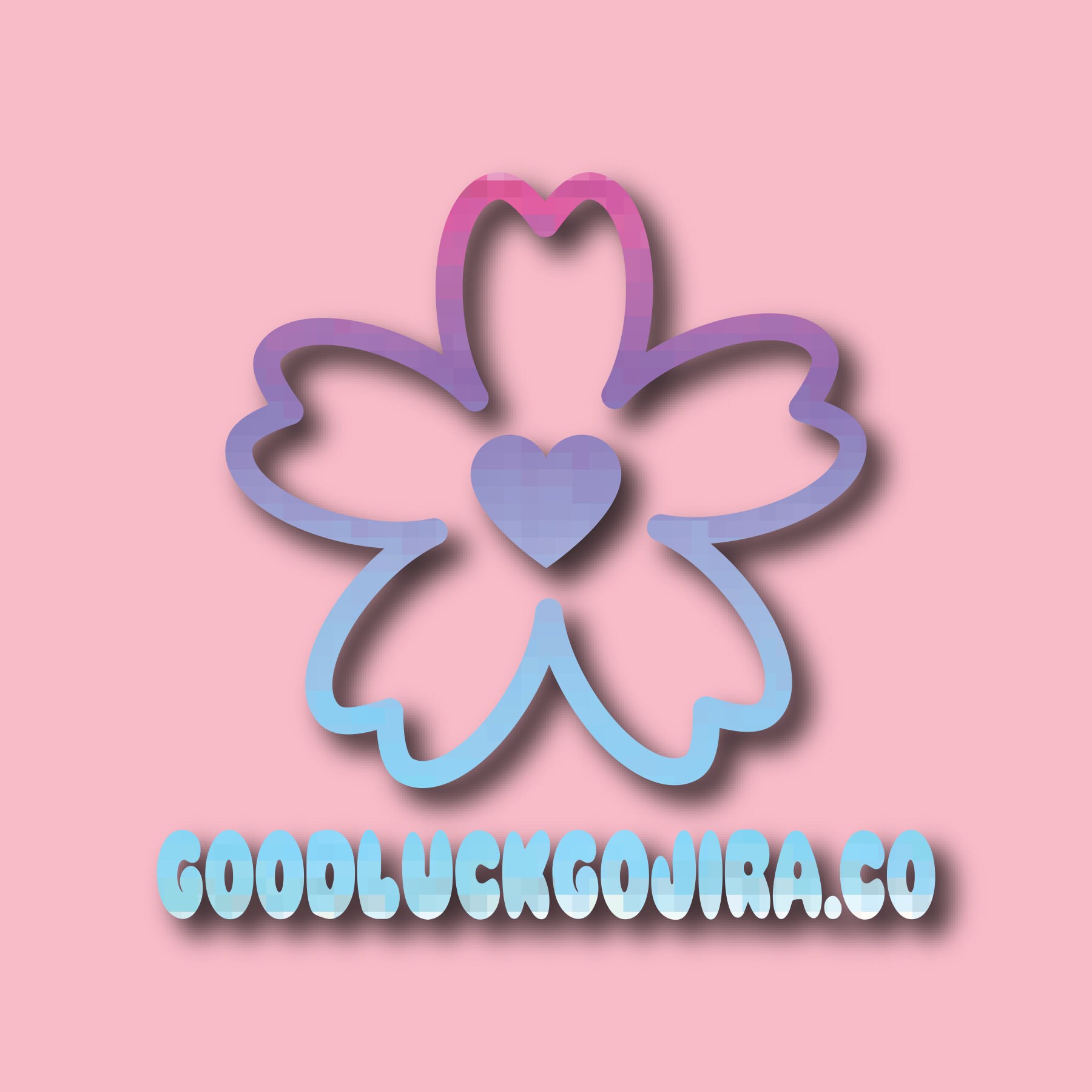 Sakura Heart Vinyl Car Decal - Etsy