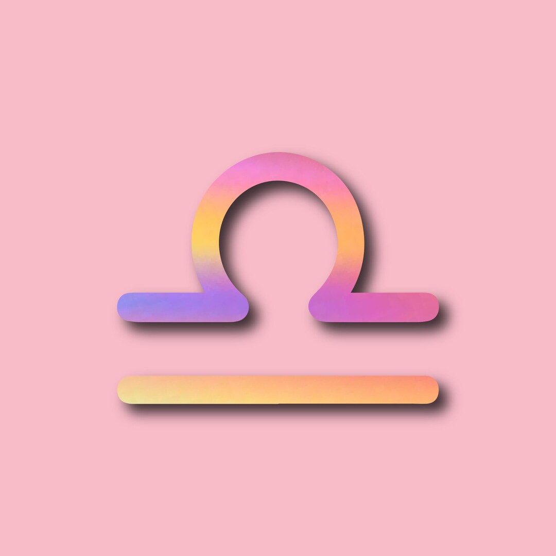 Libra Astrology Symbol Vinyl Car Decal - Etsy