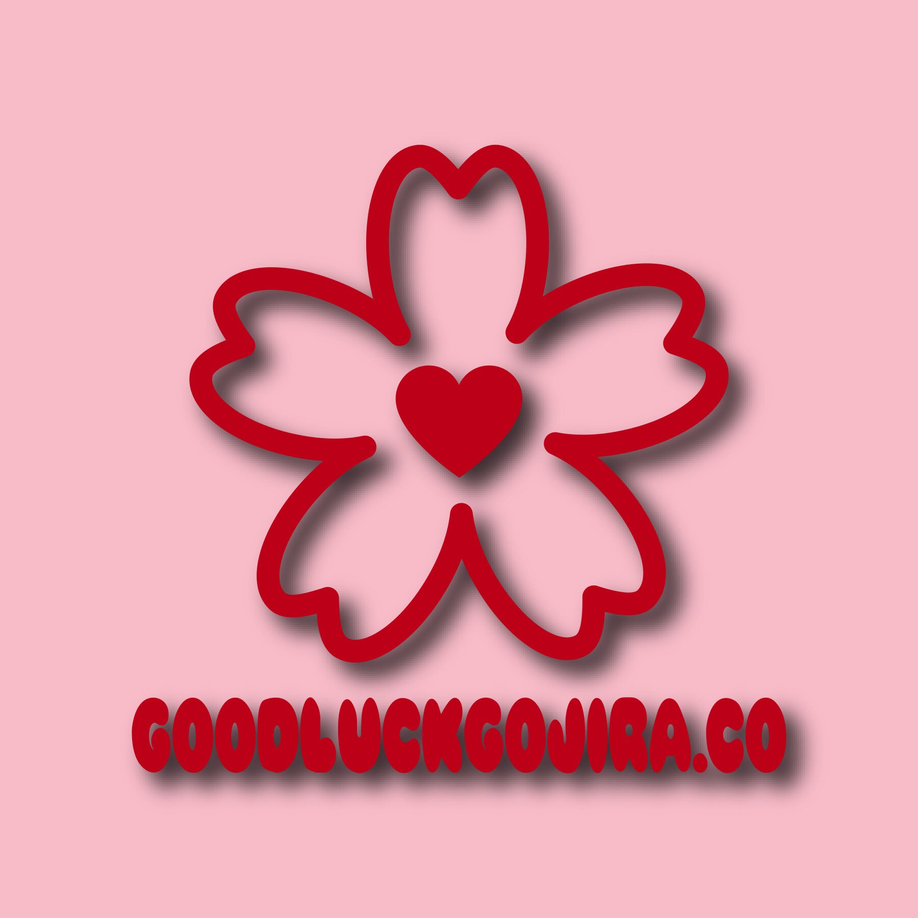 Sakura Heart Vinyl Car Decal - Etsy