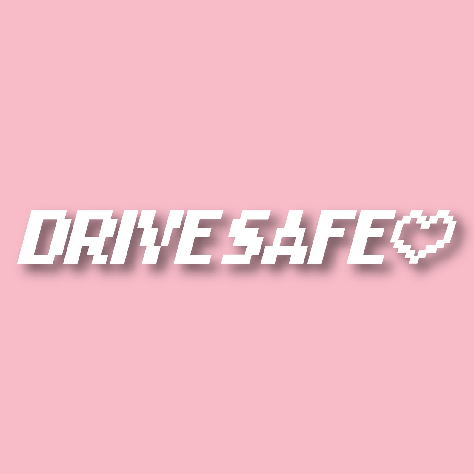 Pixel Drive Safe Vinyl Car Decal - Etsy