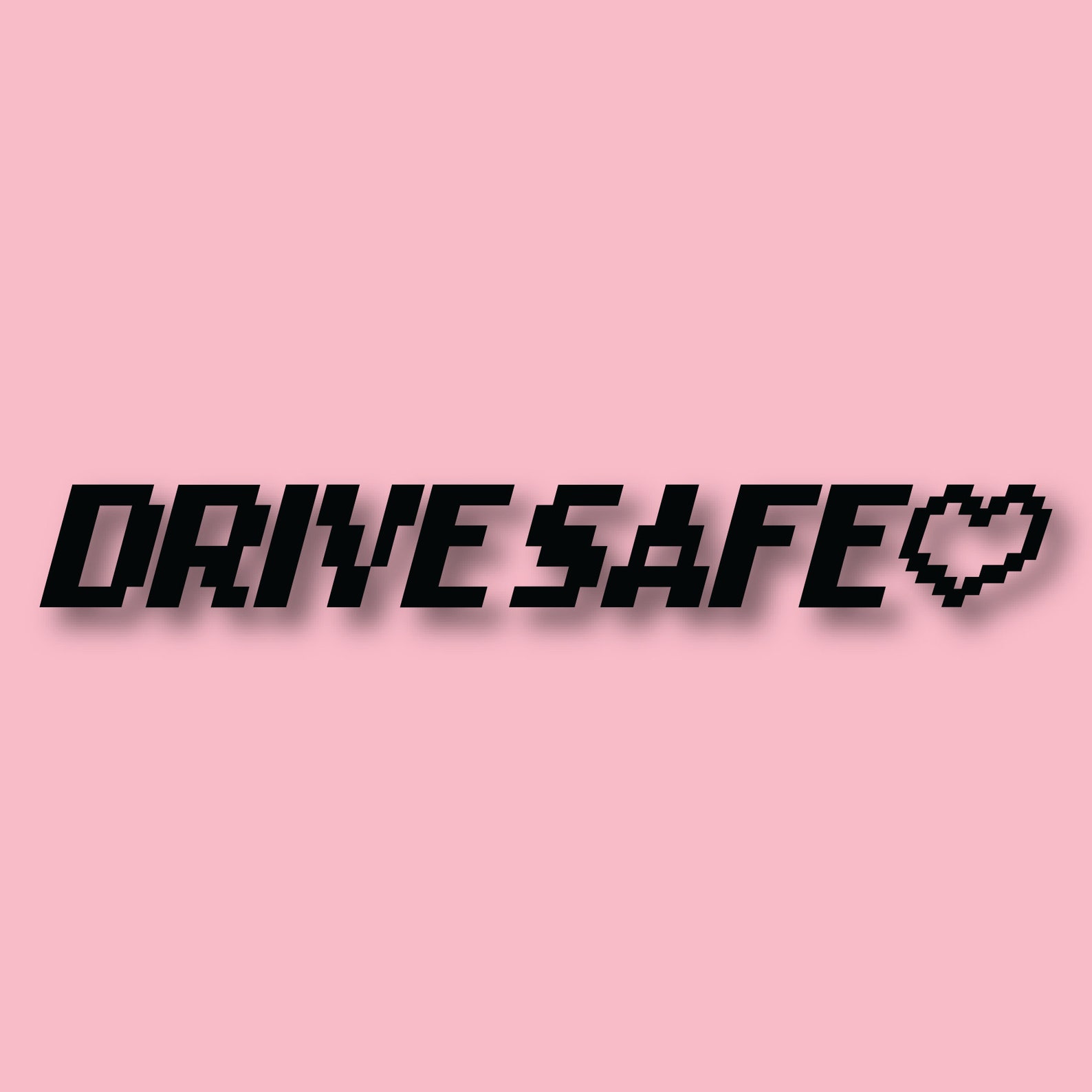 Pixel Drive Safe Vinyl Car Decal - Etsy