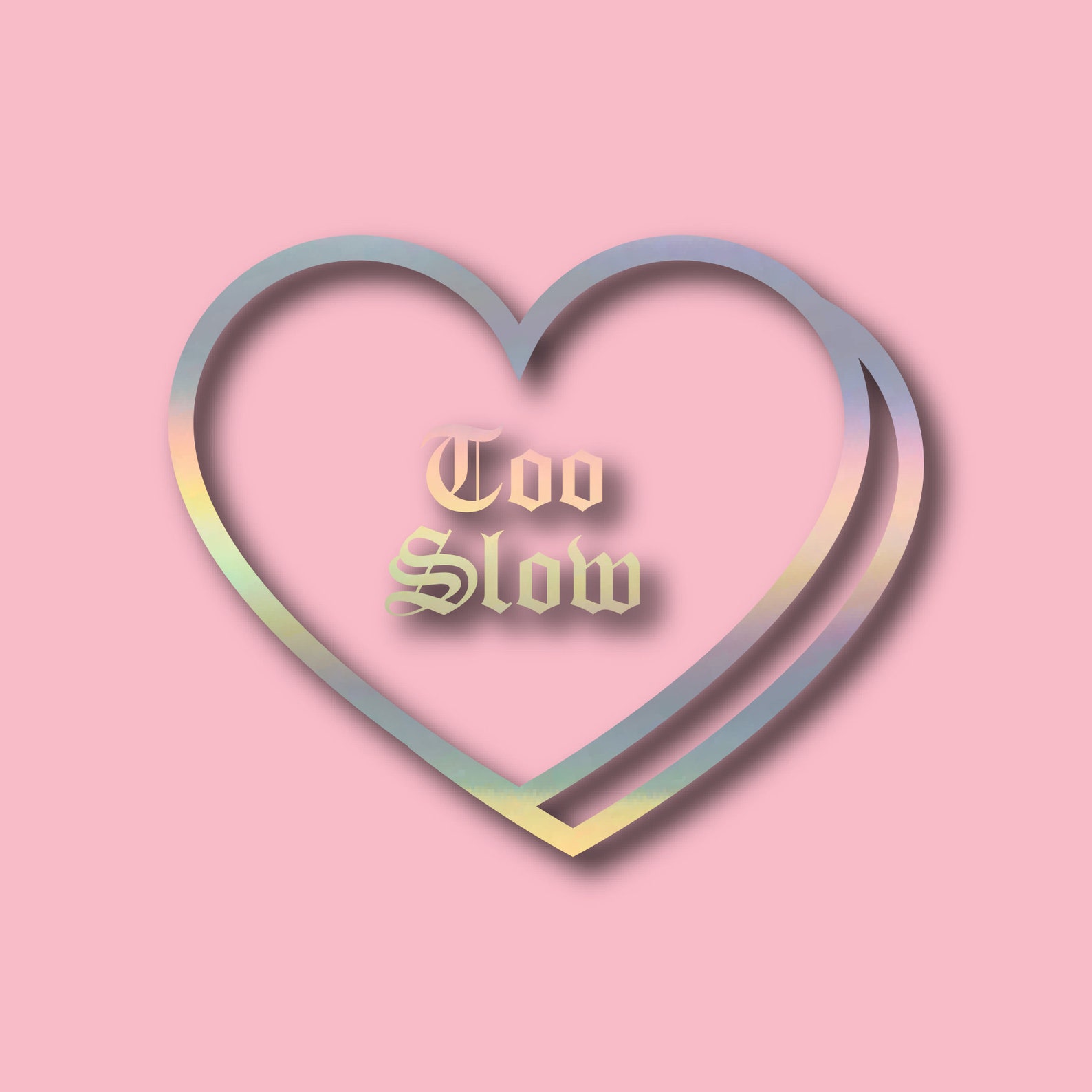 Gothra Too Slow Heart Vinyl Car Decal - Etsy