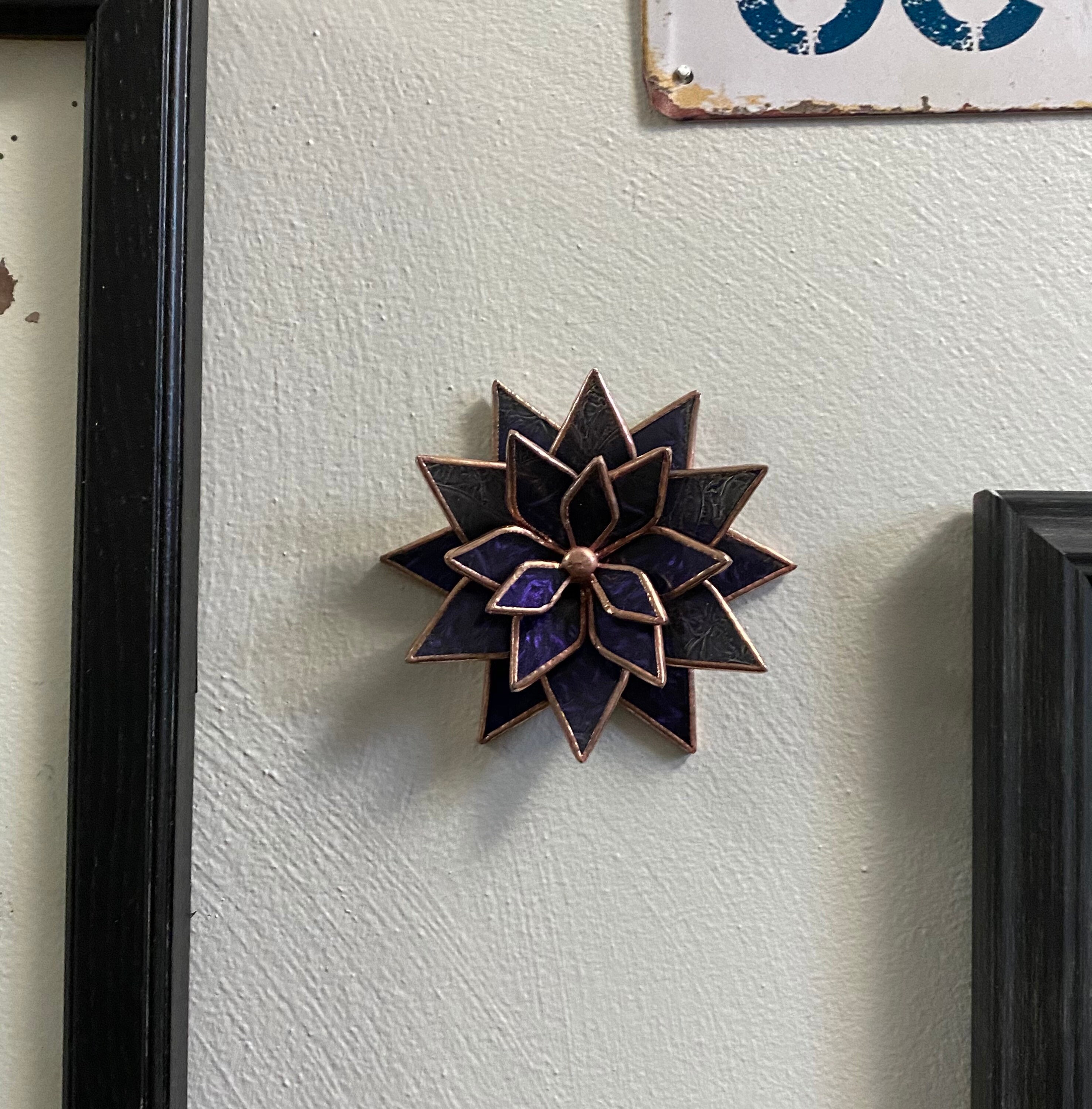Violet Van Gogh Glass Succulent - Etsy