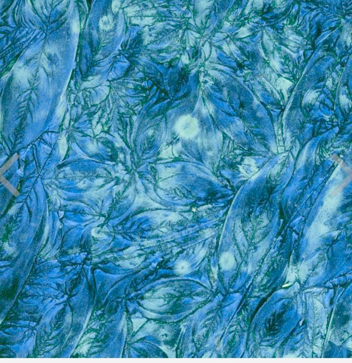 Blue/bluegreen Van Gogh Glass Succulent | Etsy