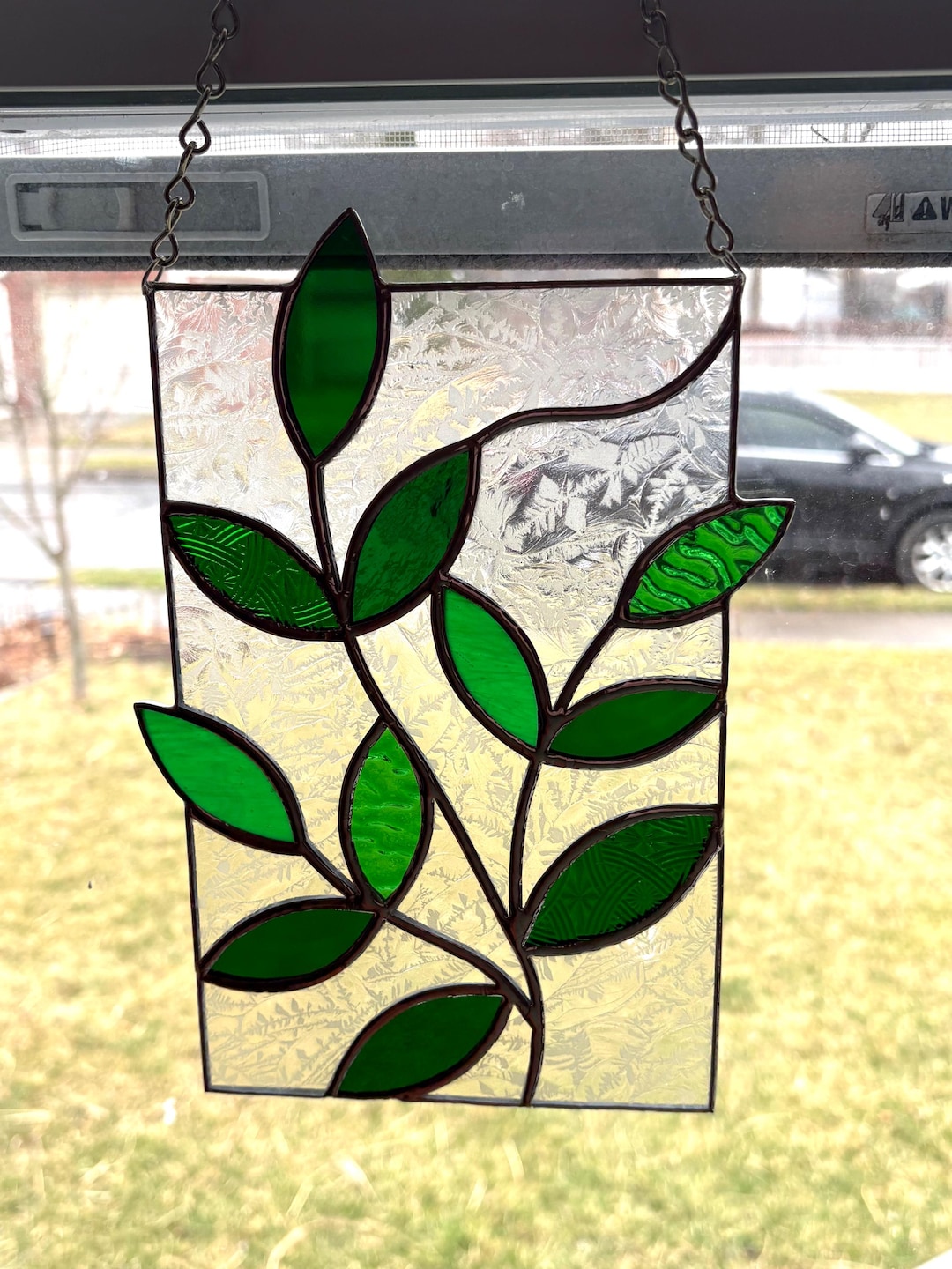 Stained Glass Botanical Leaves - Etsy