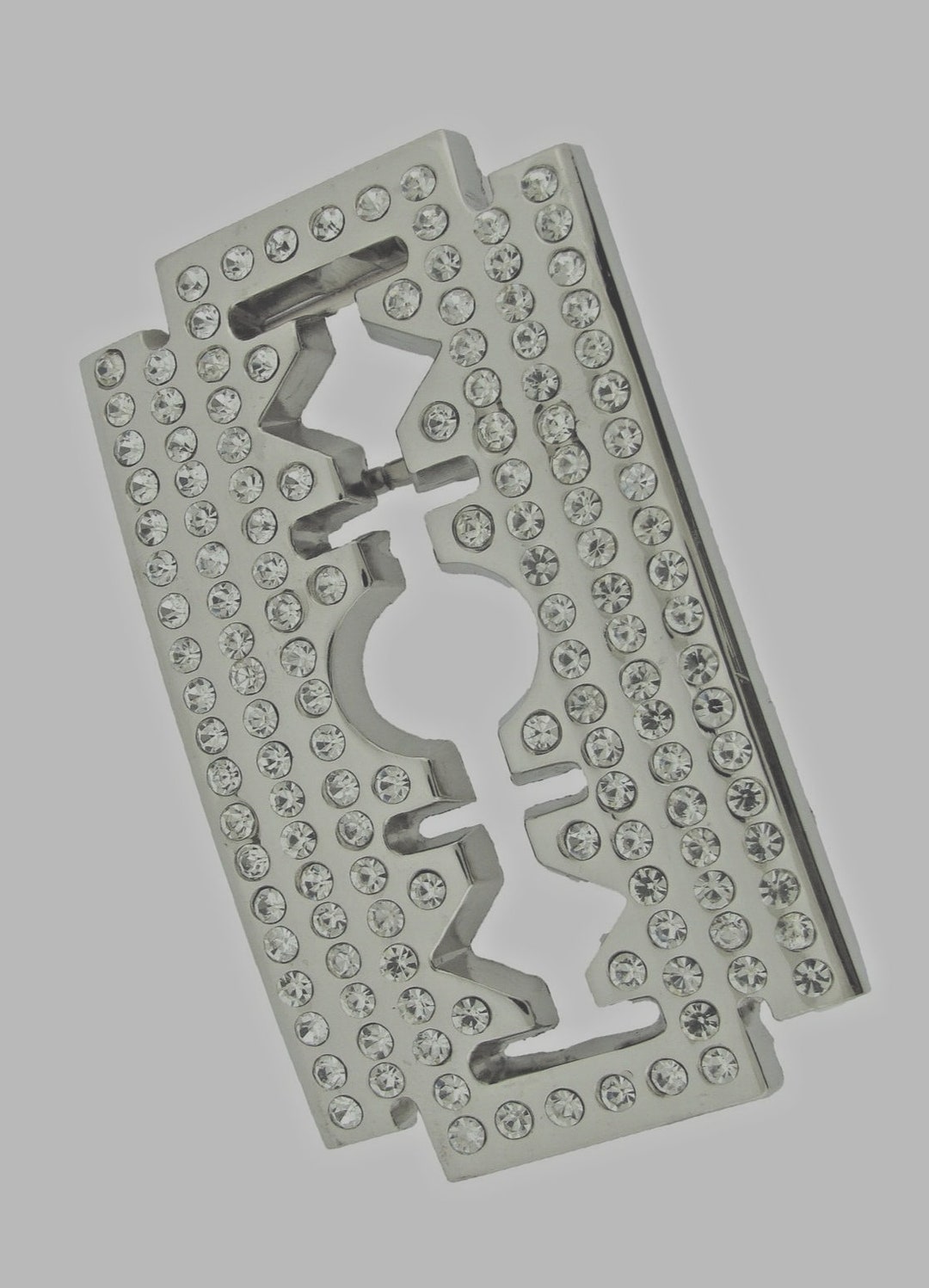 Razor Blade Belt Buckle Hairdresser Hairstylist Tool Barber Shop Silver ...