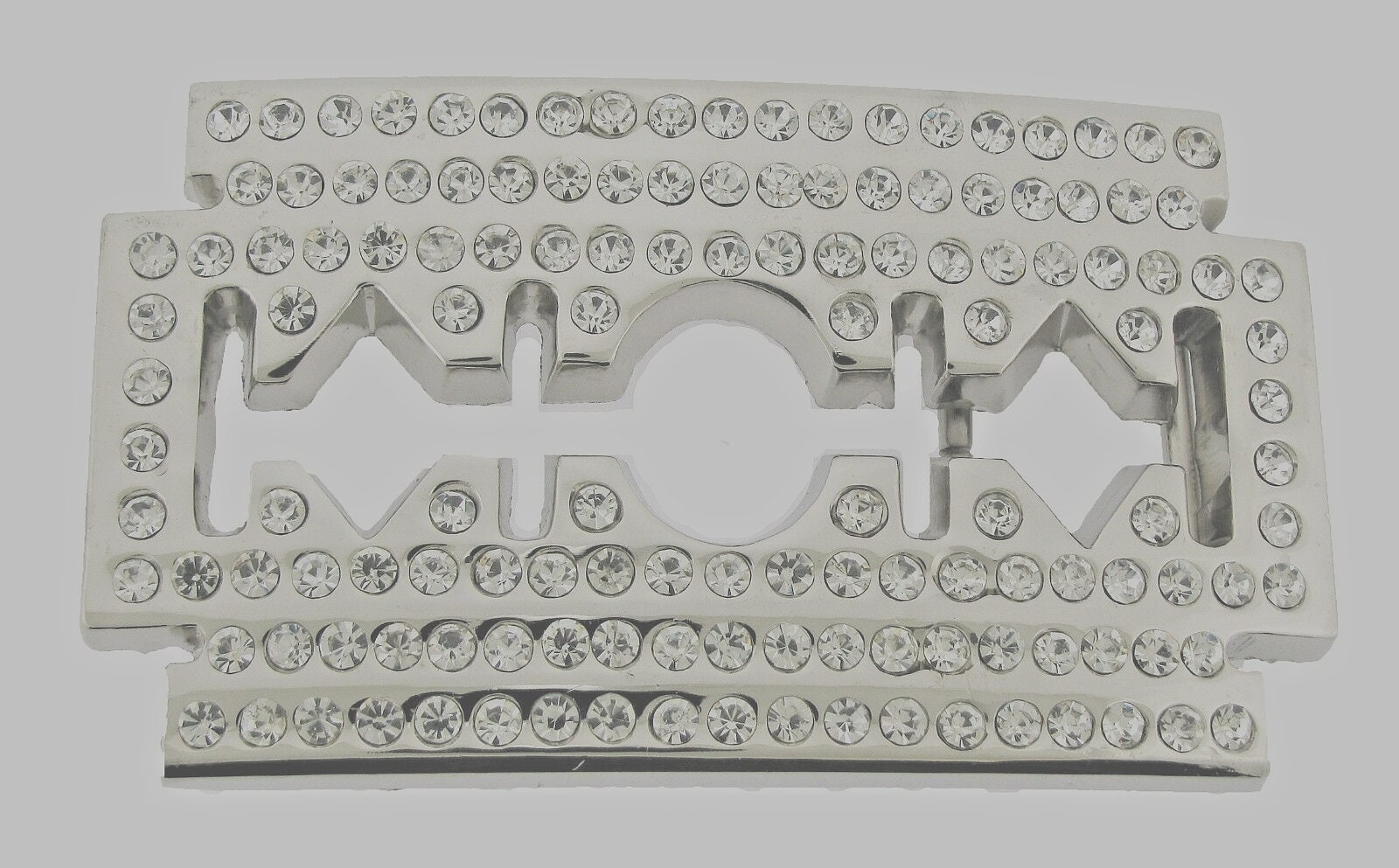 Razor Blade Belt Buckle Hairdresser Hairstylist Tool Barber Shop Silver ...