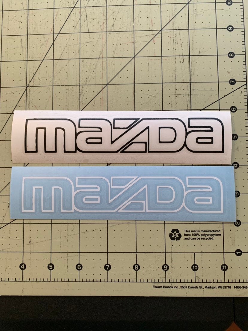 Mazda Logo Outline Vinyl Decal 7 Bumper Sticker Miata - Etsy