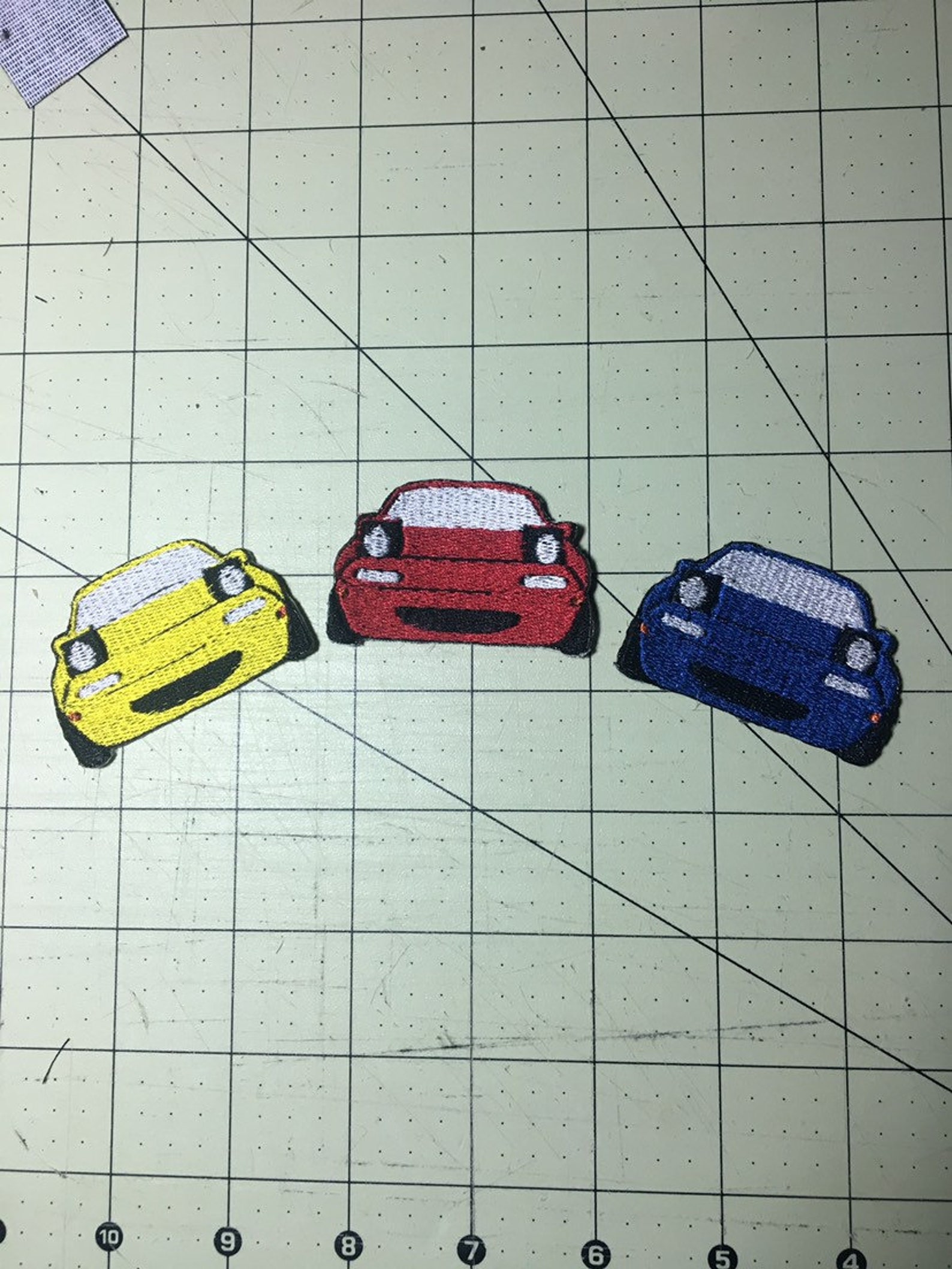 Embroidered Miata Patch Large 3.5 Wide | Etsy