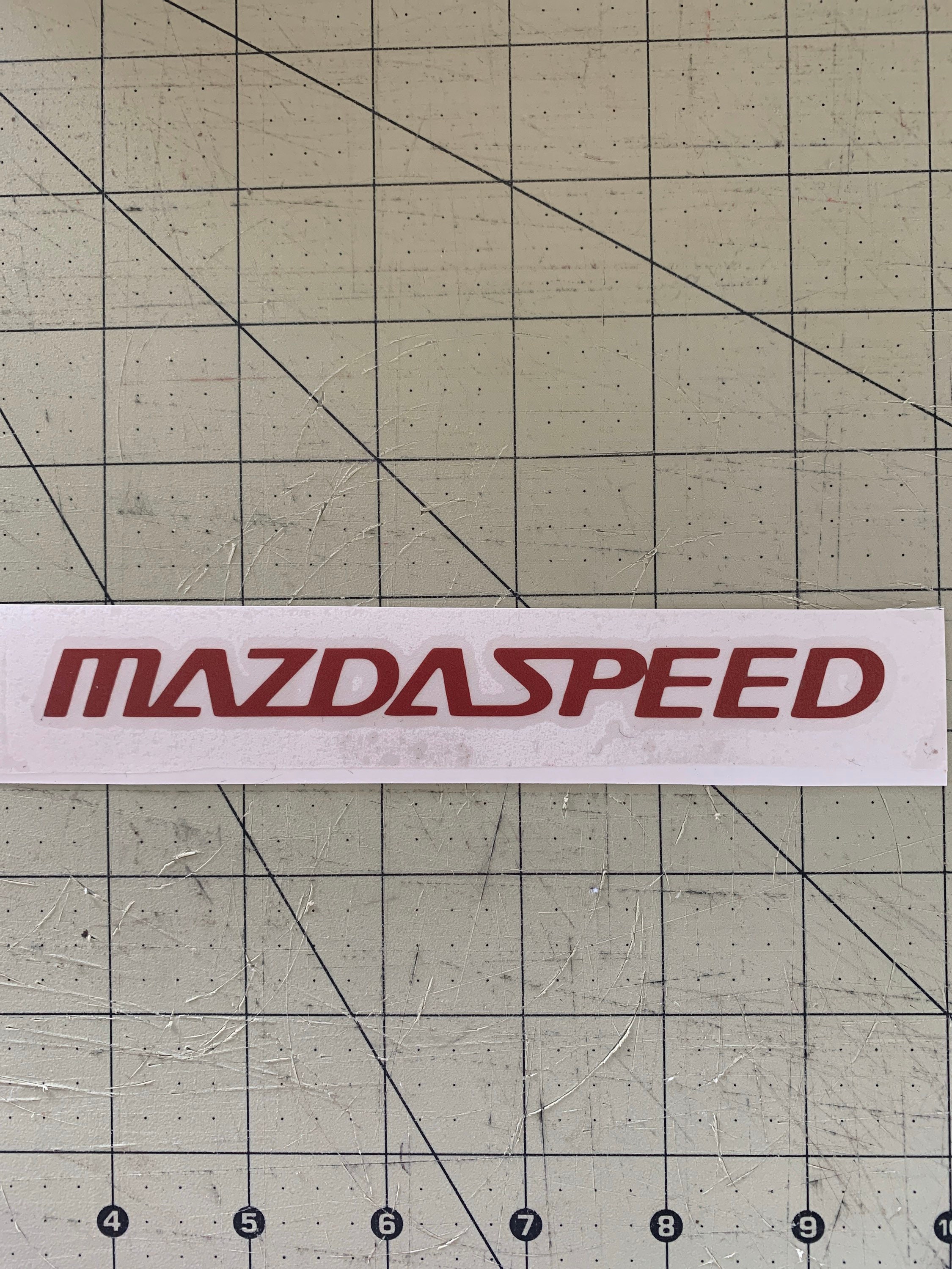 Mazdaspeed Decal