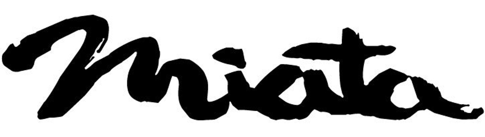 Miata Logo Script Decal Sticker 4 Long & 1 High. | Etsy