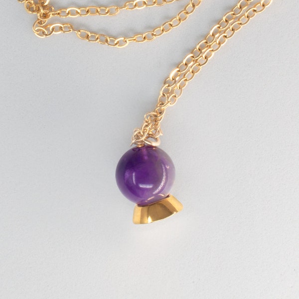 Crystal Ball Charm - Etsy