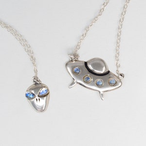 Alien Pendant, Cute Aliens, Alien Jewelry, UFO Jewelry, Dainty Jewelry ...