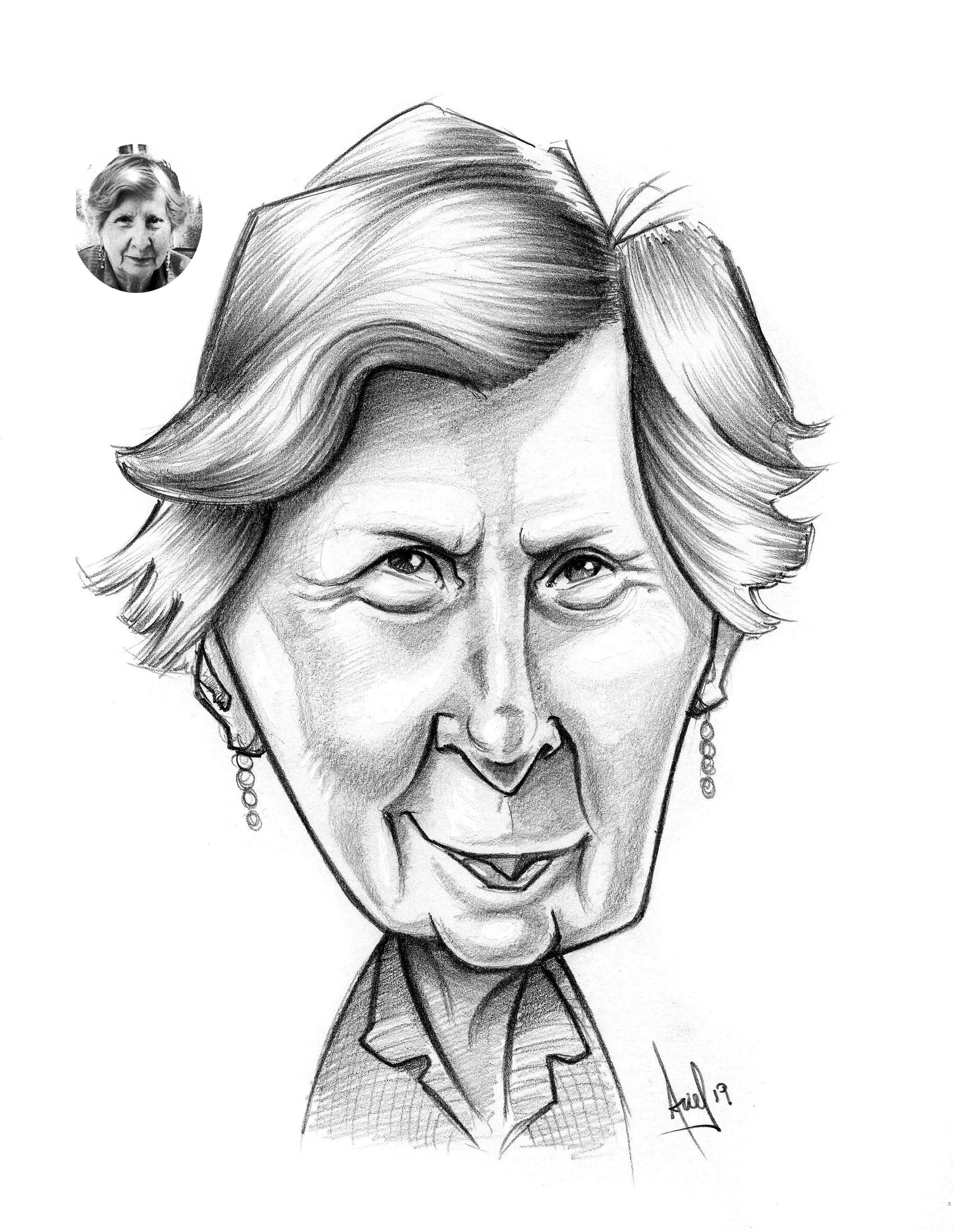 Pencil Caricature Portrait From Your Photo / Caricature Gifts - Etsy Canada