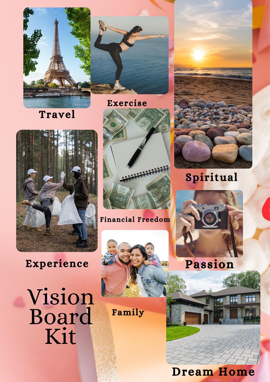 Dreamscape Vision Board Kit: Create & Manifest Your Goals - Etsy