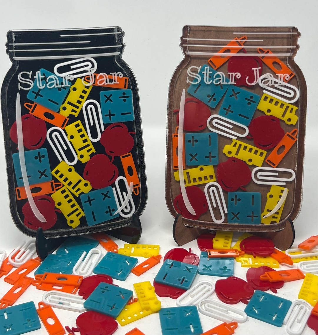 School Themed Reward/star/chore Jar Tokens, Reward/star/chore Jar ...