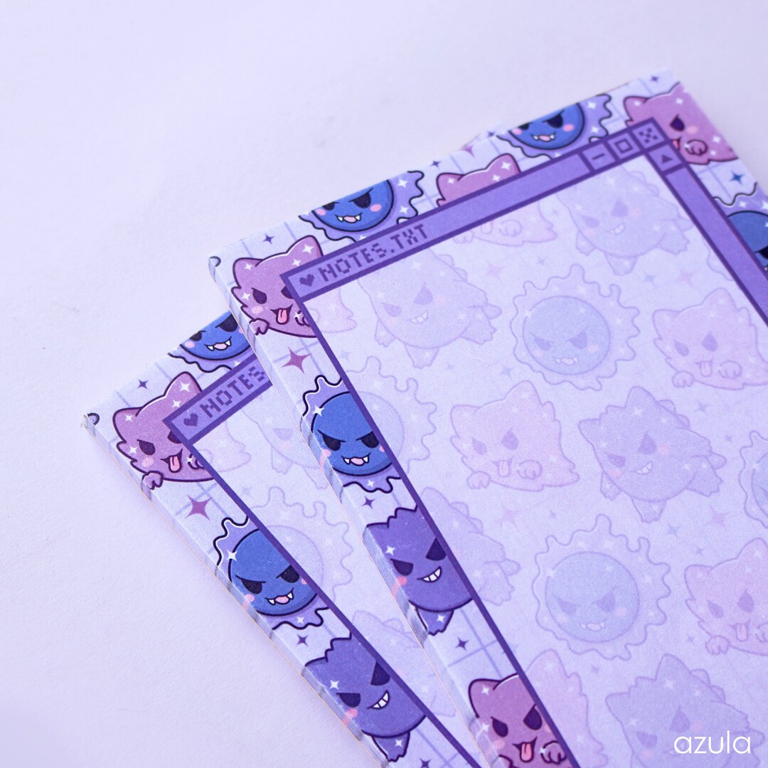 Ghost Monster | 4 X 6 Notepad | 50 Pages | Nonsticky | Memo Pad ...