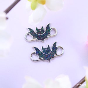 Lunar Bat | Shoe Lace Charm | Lace Locks | Pastel Goth | Spooky | Bats ...