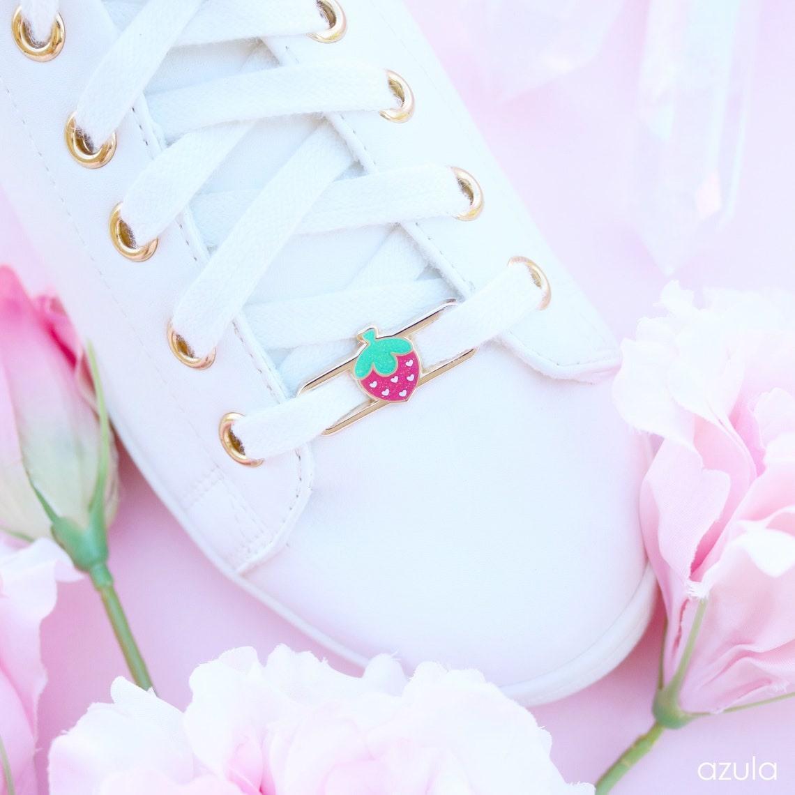 Strawberry Shoe Lace Charm Lace Locks Kawaii Fruit | Etsy