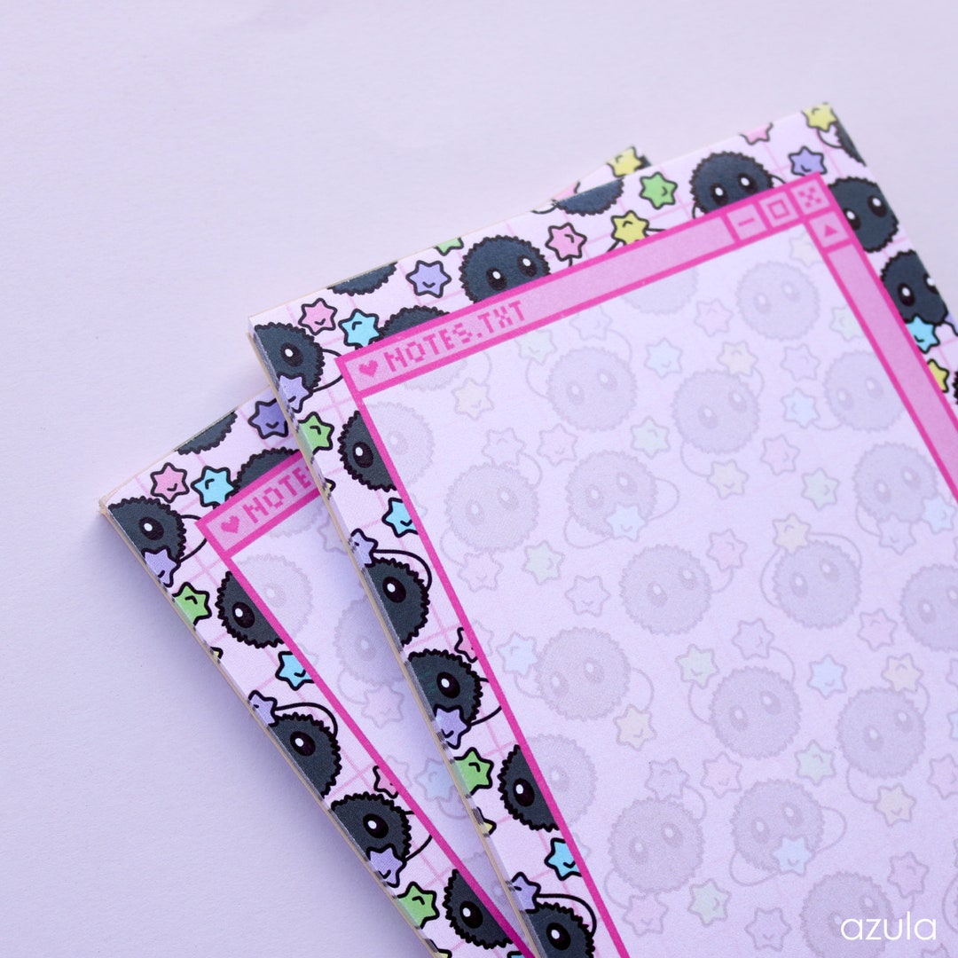 Soot Sprites | 4 X 6 Notepad | 50 Pages | Nonsticky | Memo Pad | Kawaii ...