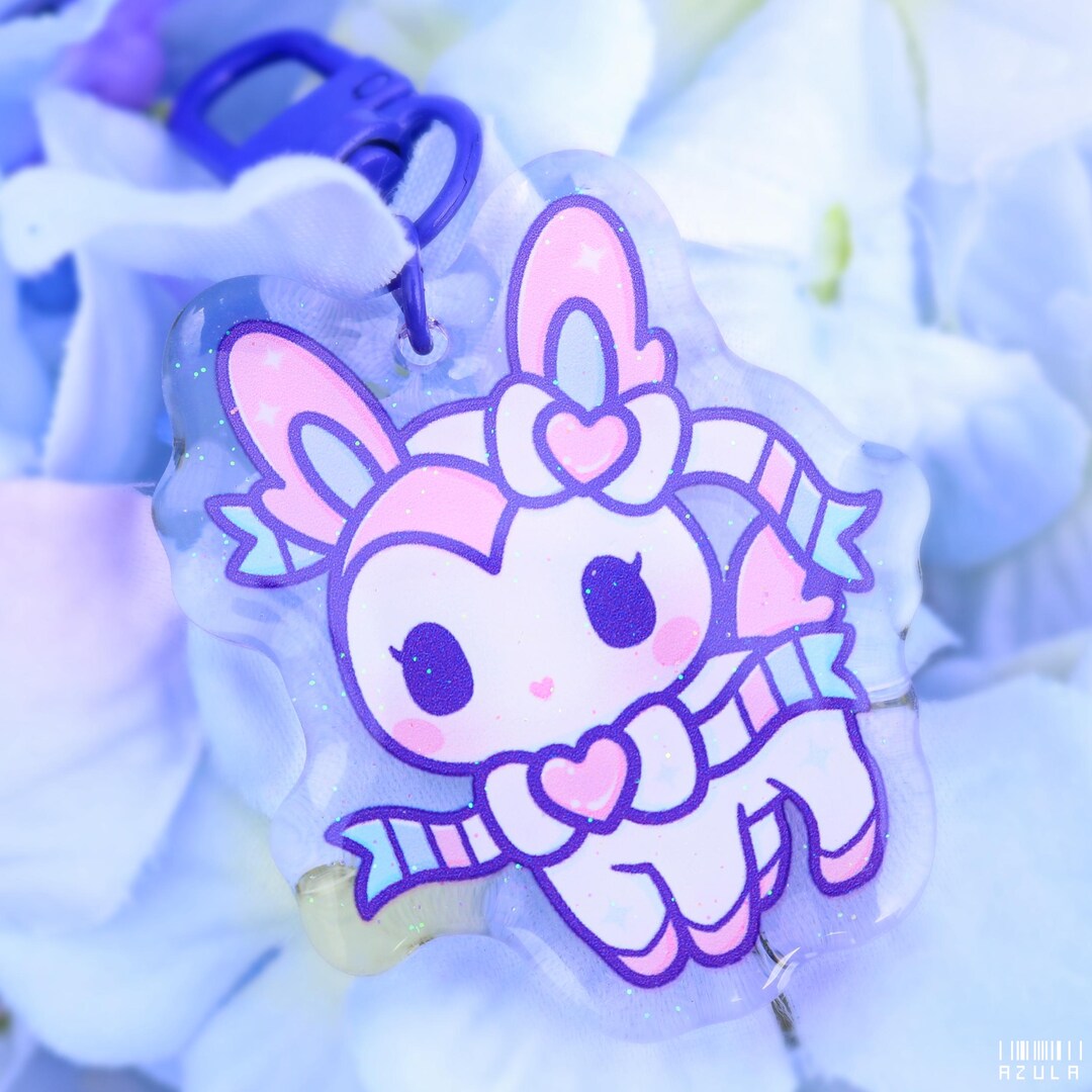 SYLVEON | Acrylic Keychain | Phone Charm | Bag Charm | Backpack Charm ...