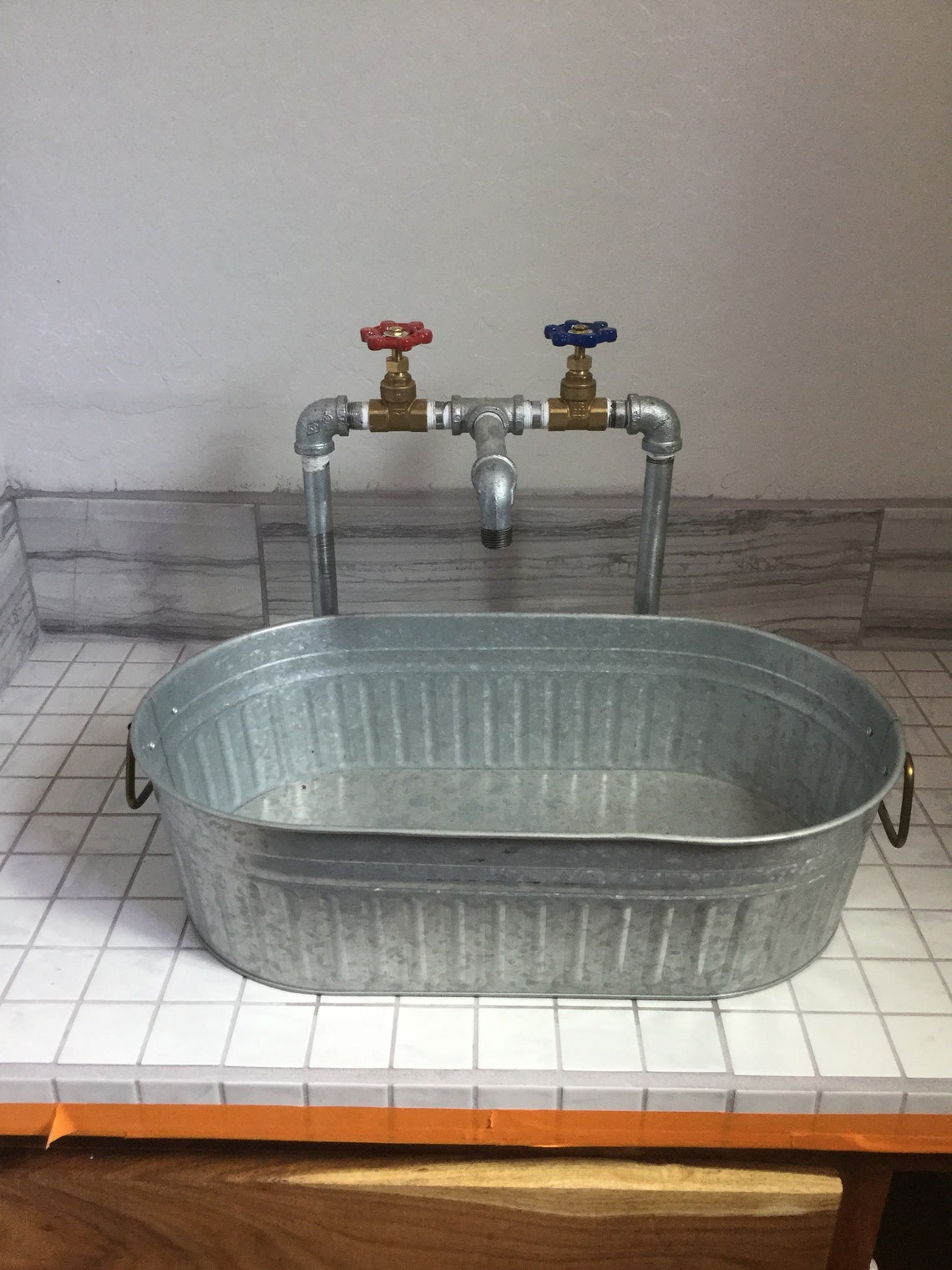 Industrial Galvanized Faucet Handmade - Etsy