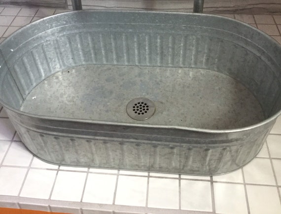 Large Galvanized Tub Rectangular