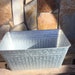 Rectangle Galvanized Tub - Etsy