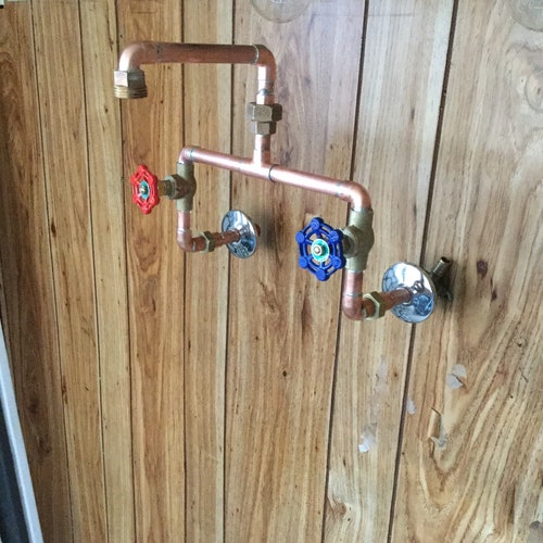 Industrial Custom Made Copper Wall Mount Laundry Faucet. - Etsy