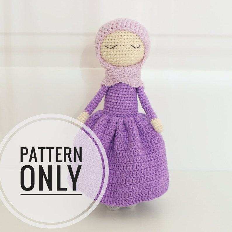Doll in Hijab Crochet Tutorial DIY Amigurumi Toy Muslim Cute - Etsy