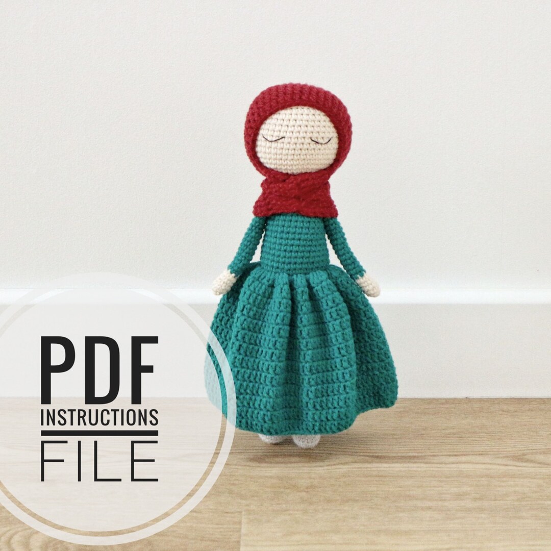 Doll in Hijab Crochet Tutorial, DIY Amigurumi Toy, Muslim Cute Doll ...