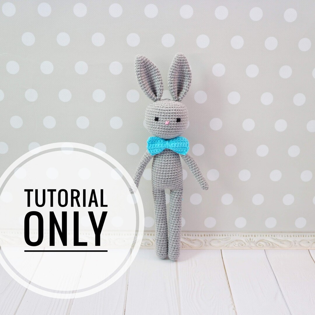 Bunny Boy Crochet Tutorial, Rabbit Toy Pattern, Child Easter Gift, PDF ...