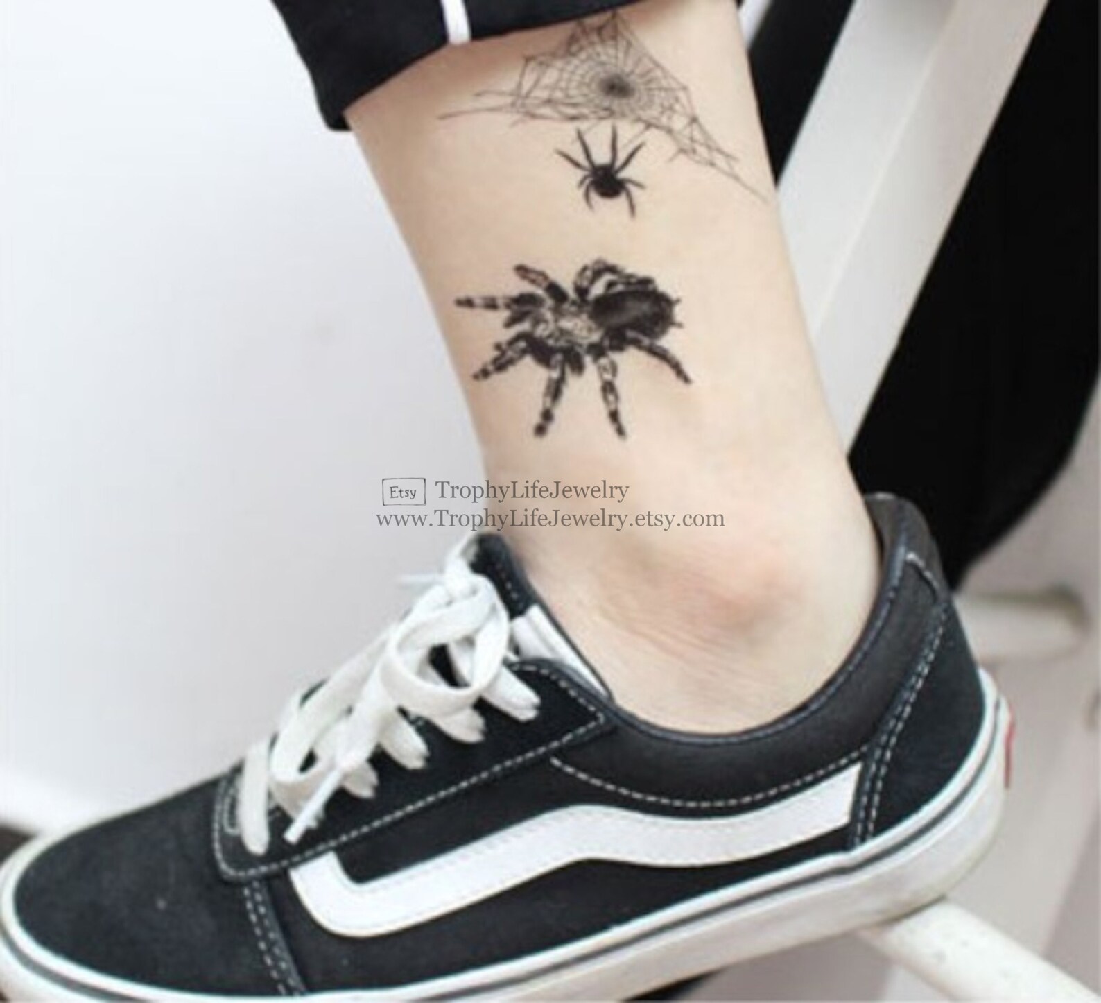 Halloween Spiders Temporary Tattoos 3D Spider Temporary | Etsy