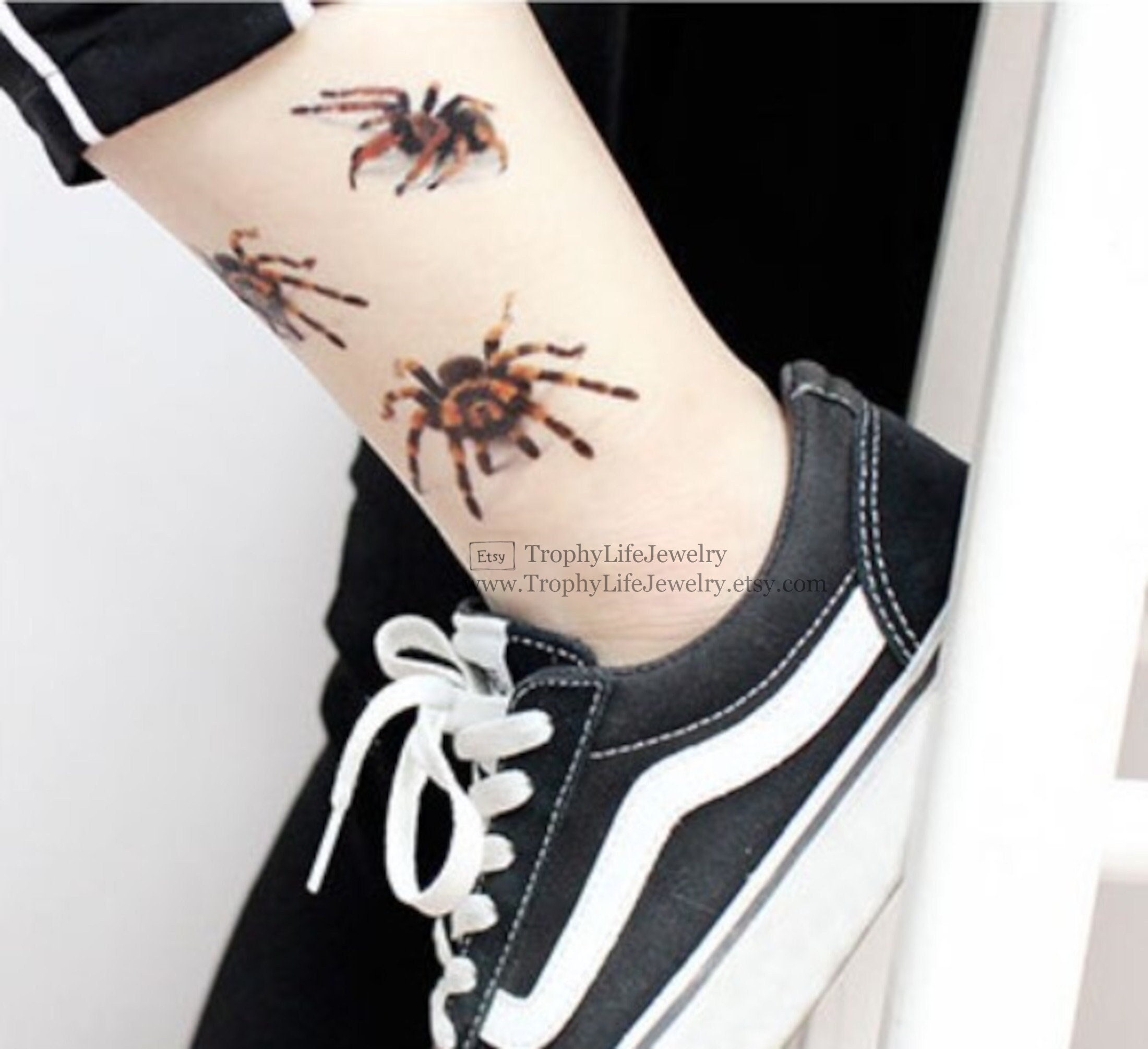 Halloween Spiders Temporary Tattoos 3D Spider Temporary | Etsy