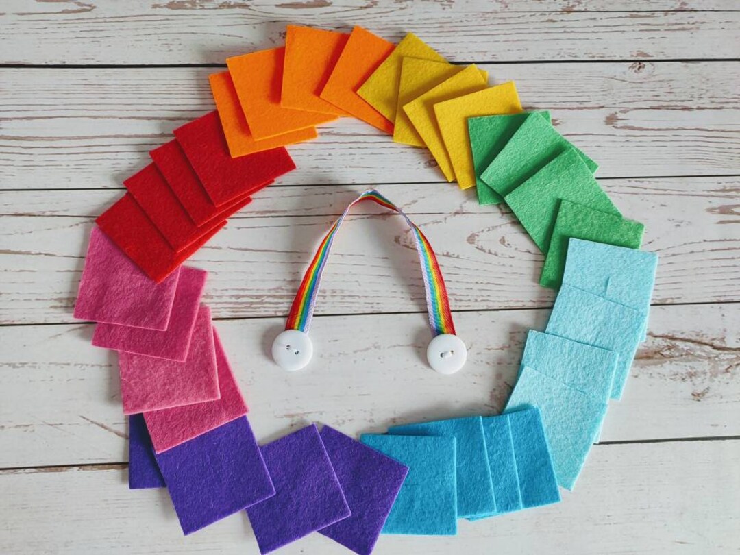 Buttoning Rainbow Toy Montessori Toy Fine Motor Skills Toy - Etsy