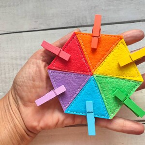 Rainbow Activity Game, Fine Motor Skills, Primary and Secundary Colours ...