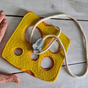 Cheese and Mouse Fine Motor Skill Game. Sensory Bin. Montessori ...