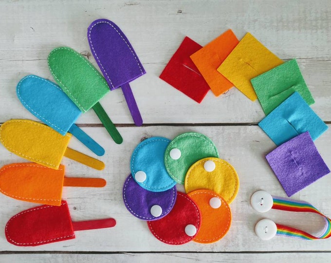Rainbow Activity Game, Fine Motor Skills, Primary and Secundary Colours ...
