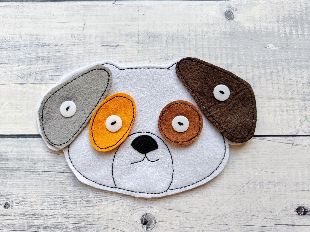 Dog Buttoning Game, Matching Game, Montessori Toy, Fine Motor Skills - Etsy