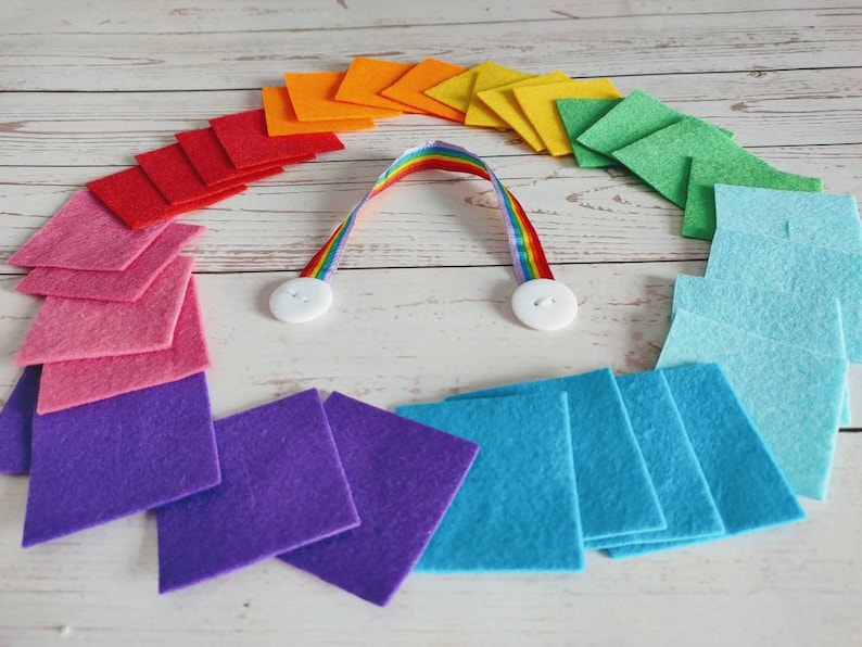 Buttoning Rainbow Toy Montessori Toy Fine Motor Skills Toy | Etsy