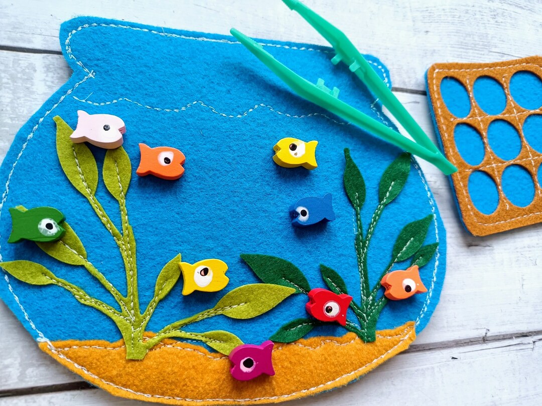 Fishing Game, Montessori Sensory Bin, Fine Motor Skills Game ...