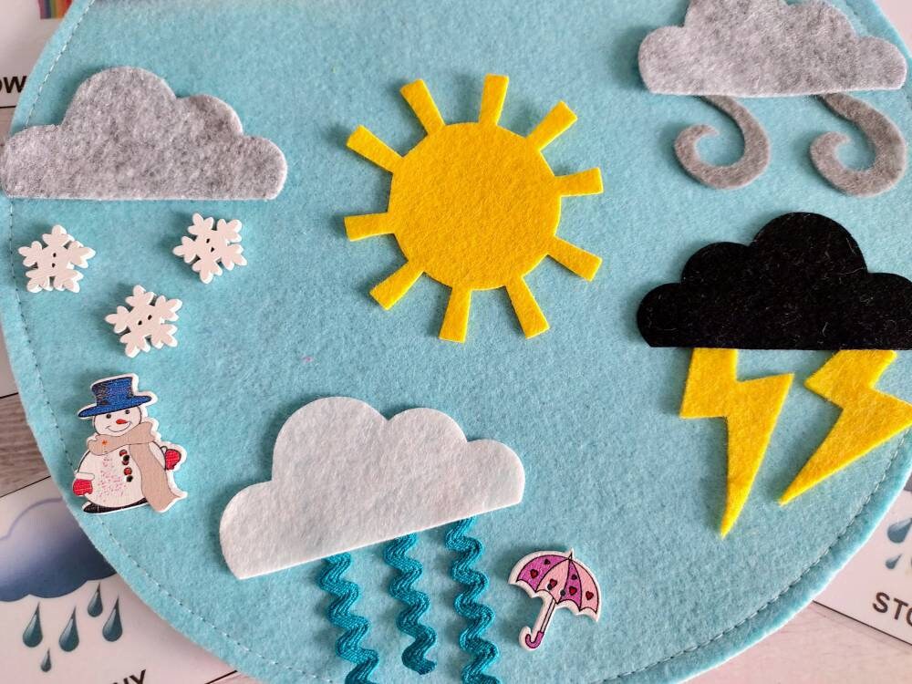 Weather Circle Game Pieces and Cards included Jeu de - Etsy España