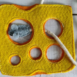 Cheese and Mouse Fine Motor Skill Game. Sensory Bin. Montessori ...