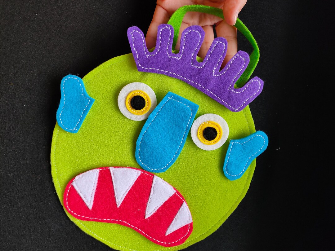Green Monster, Create Faces and Feelings - Etsy
