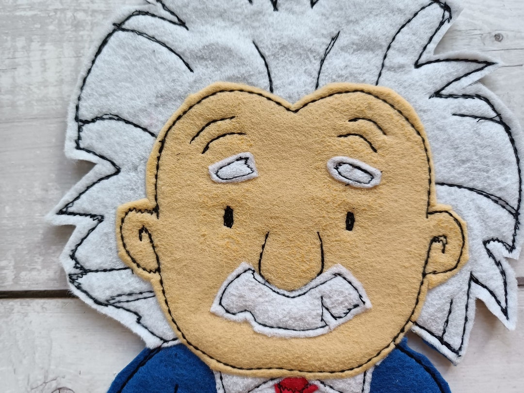 Albert Einstein Puppet Characters from the history of science - Etsy México
