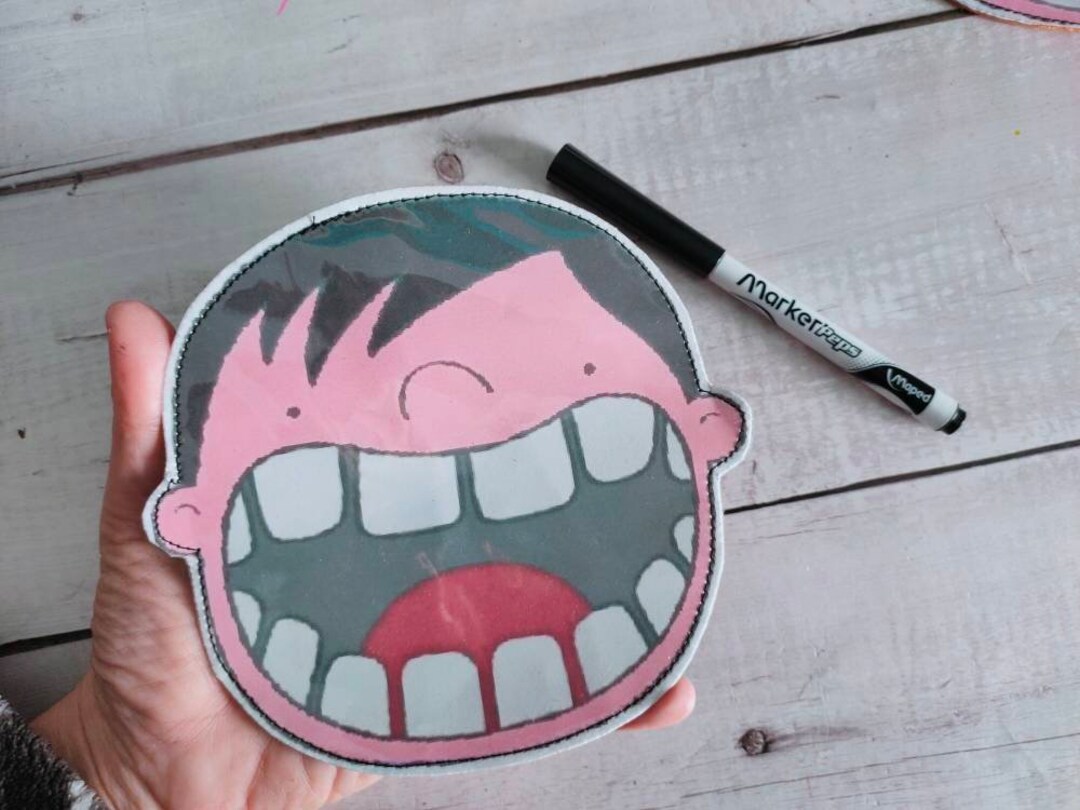 Teeth Cleaning Game Erasable Pen Included , Didactic Game, Juego ...