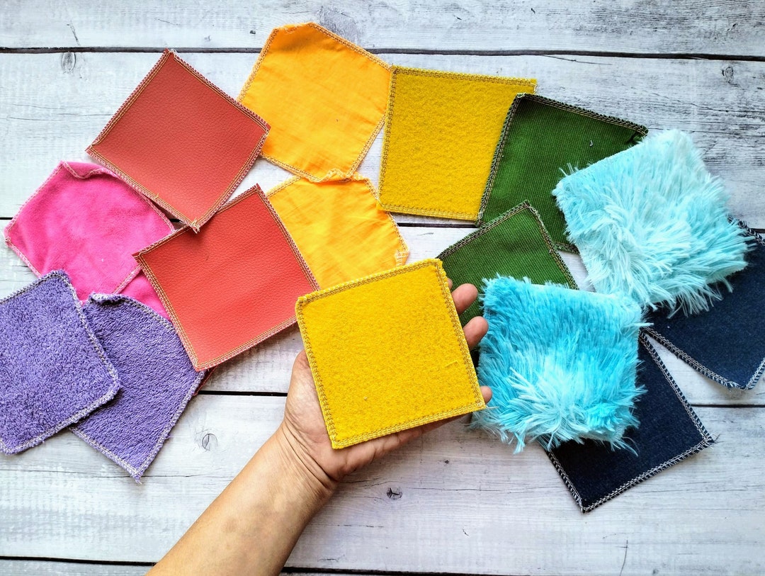 Sensory Squares 14 Types of Different Textures, Primary and Secondary ...