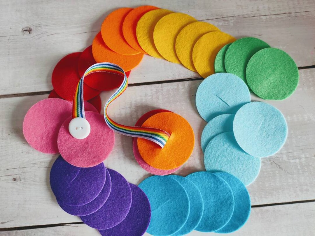 Buttoning Rainbow Toy Montessori Toy Fine Motor Skills Toy - Etsy